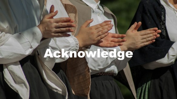 Acknowledge | counselorssoapbox